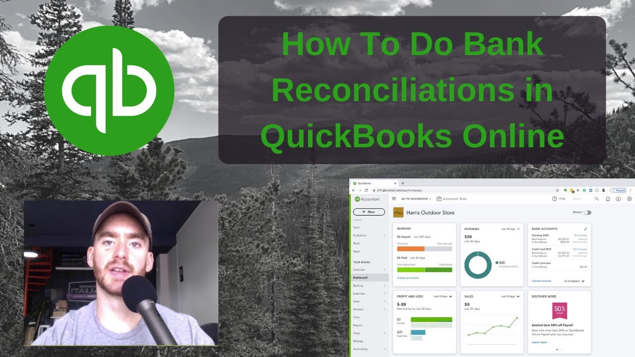 How To Complete Bank Reconciliations in QuickBooks Online - YouTube