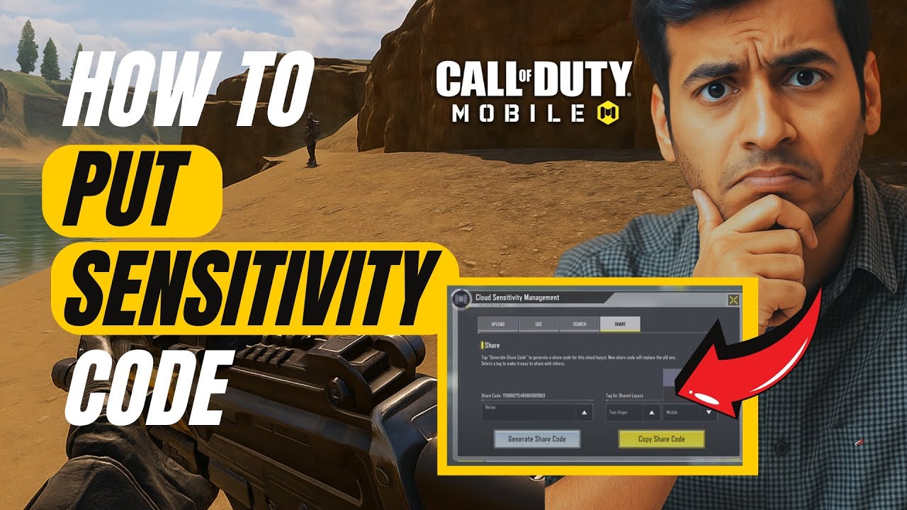 How to Put Sensitivity Code in COD Mobile 2025 - YouTube
