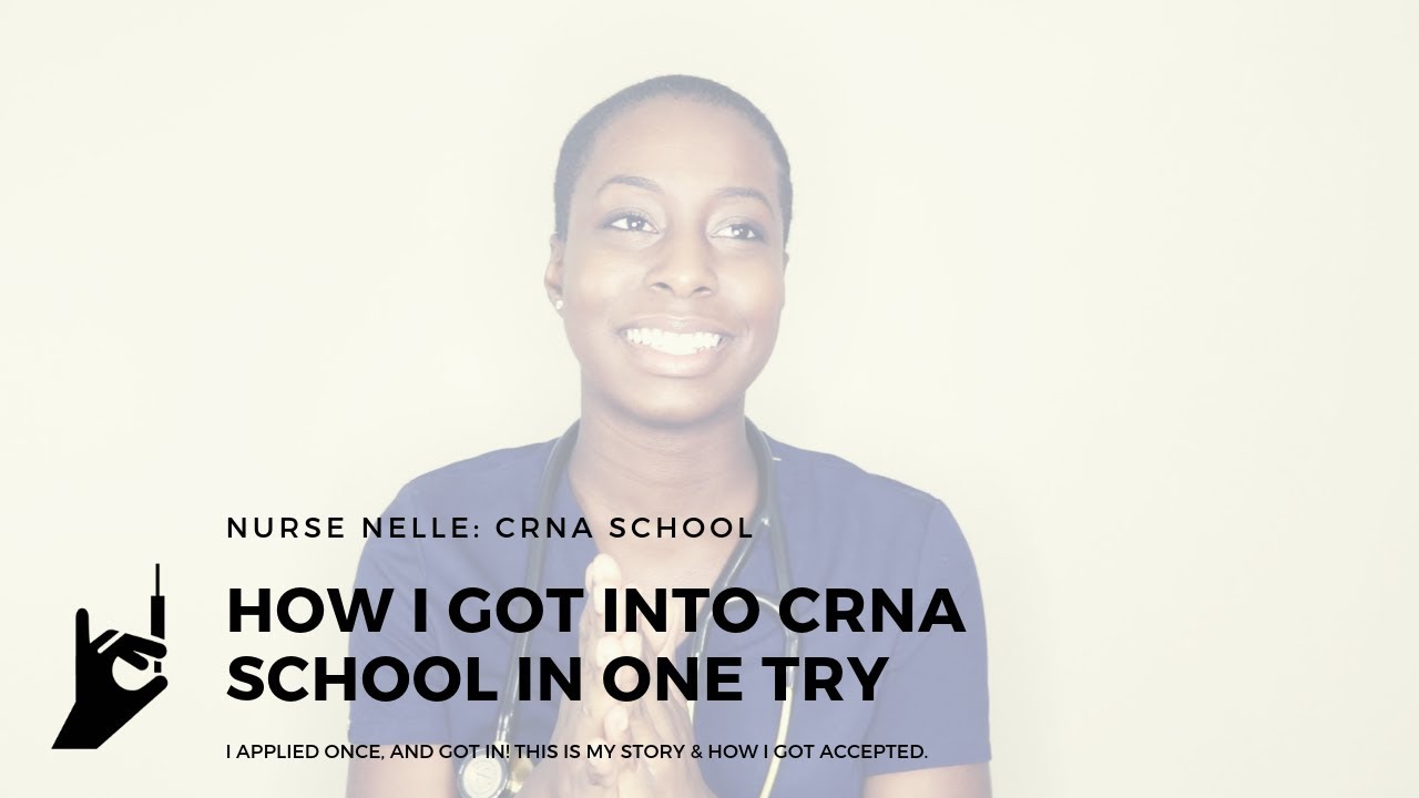 How I Got Into CRNA School + GIVEAWAY - YouTube