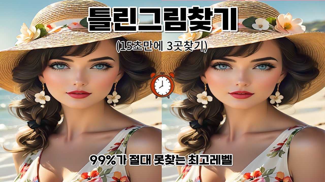 틀린그림찾기뇌운동 매일 아침 2분 두뇌트레이닝으로 치매없이100세까지 건강하게틀린그림찾기두뇌운동find The