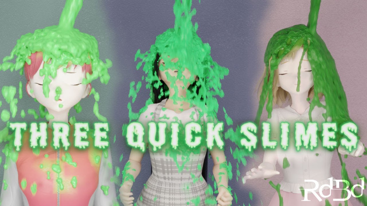 Three Quick Slimes - Just Gals and Green Slime - YouTube