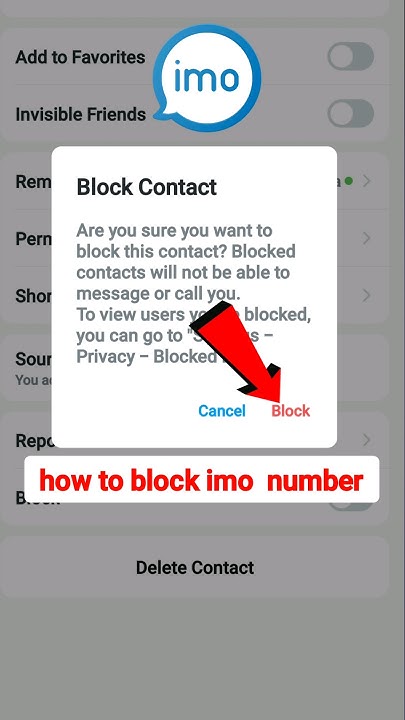 How to block & unblock imo content 2025|imo block number| block imo - YouTube