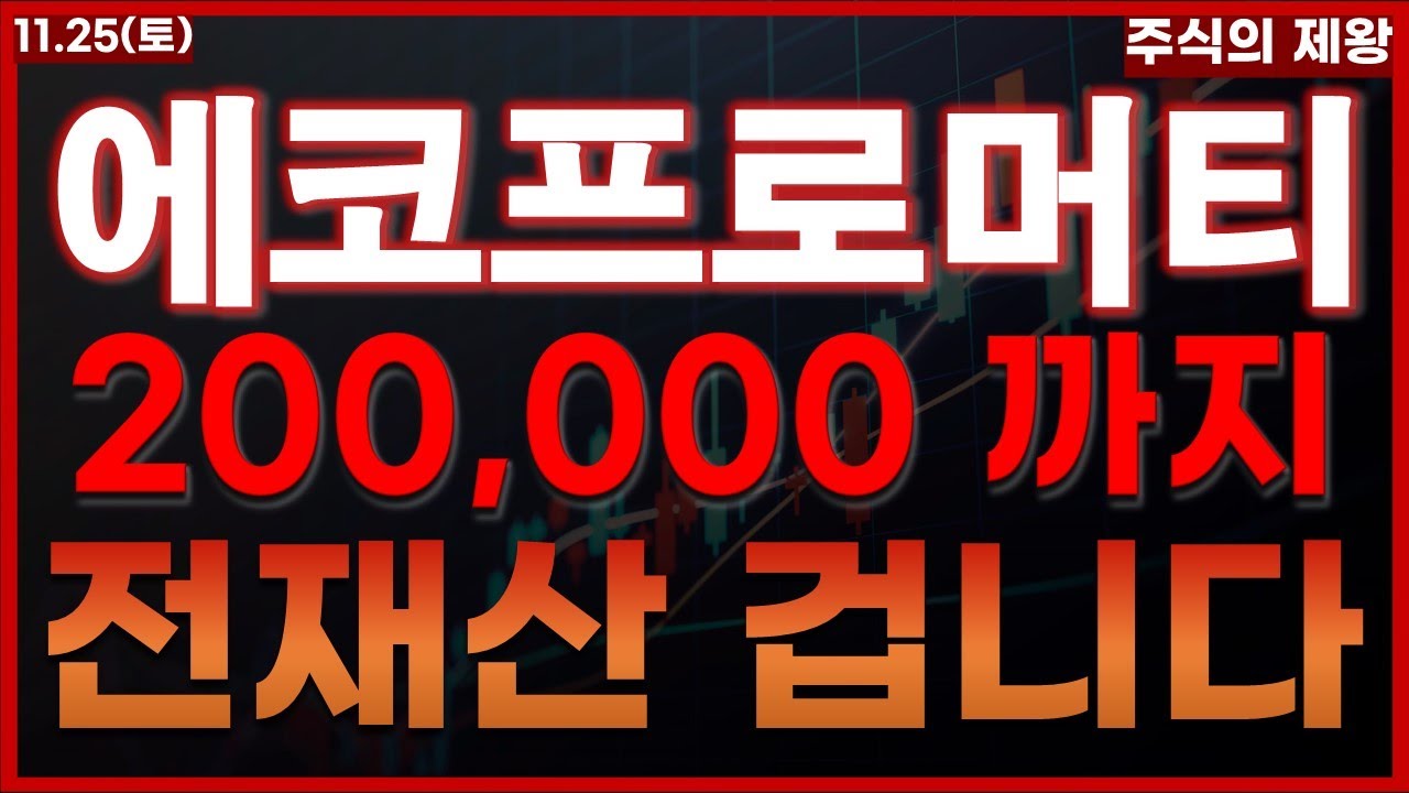 에코프로머티리얼즈 200000까지 전재산 걸겠습니다 에코프로머티리얼즈 에코프로머티 에코프로그룹전망 Youtube