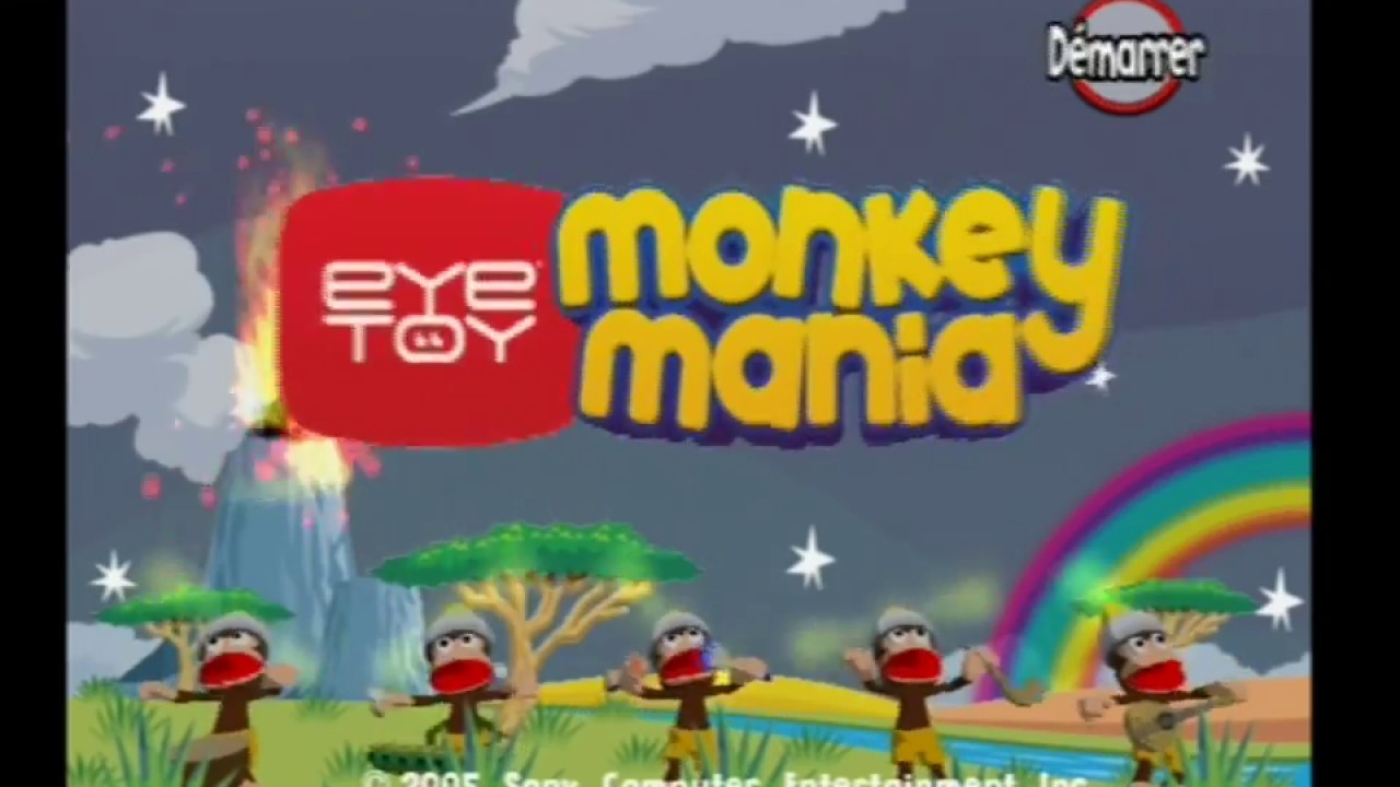 [Ps2] Introduction du jeu "EyeToy : Monkey Mania" de Sony (2005) - YouTube