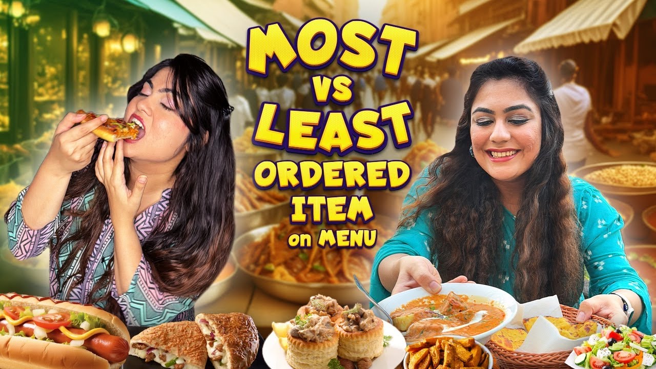 Eating ONLY the MOST vs. LEAST ordered item on the menu ft ...