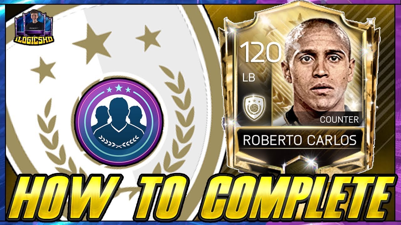 ICON 90 ROBERTO CARLOS HOW TO COMPLETE!! FIFA MOBILE 18 NEW ICONS SBC ...