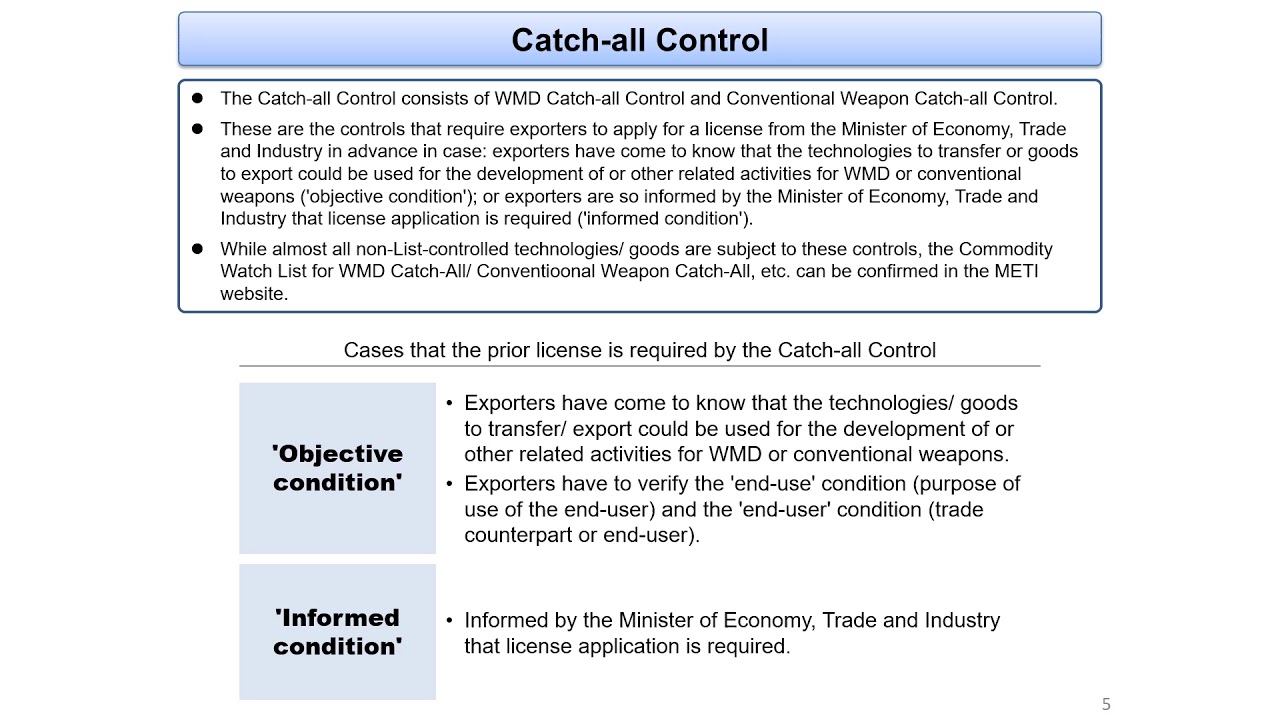 Outline of the Security Export Control System - YouTube