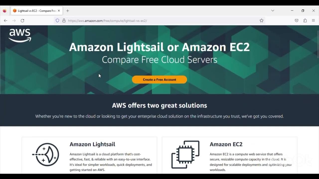 Amazon lightsail | Cheaper alternative over amazon EC2 | cheap VPS | affordable web hosting #EC2 ...