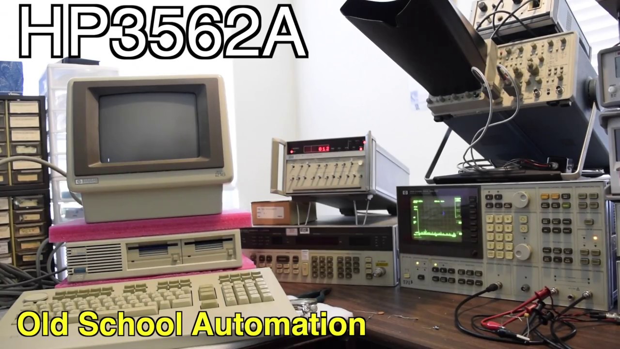 HP3562A Old School Automation - YouTube