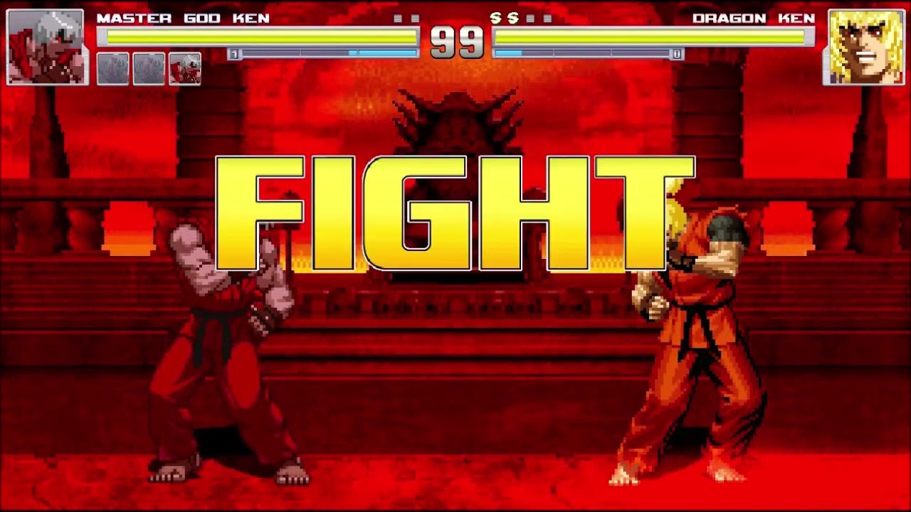 EVE HD Team Master and Omega God Ryu and Ken Vs Dragon Ken - YouTube