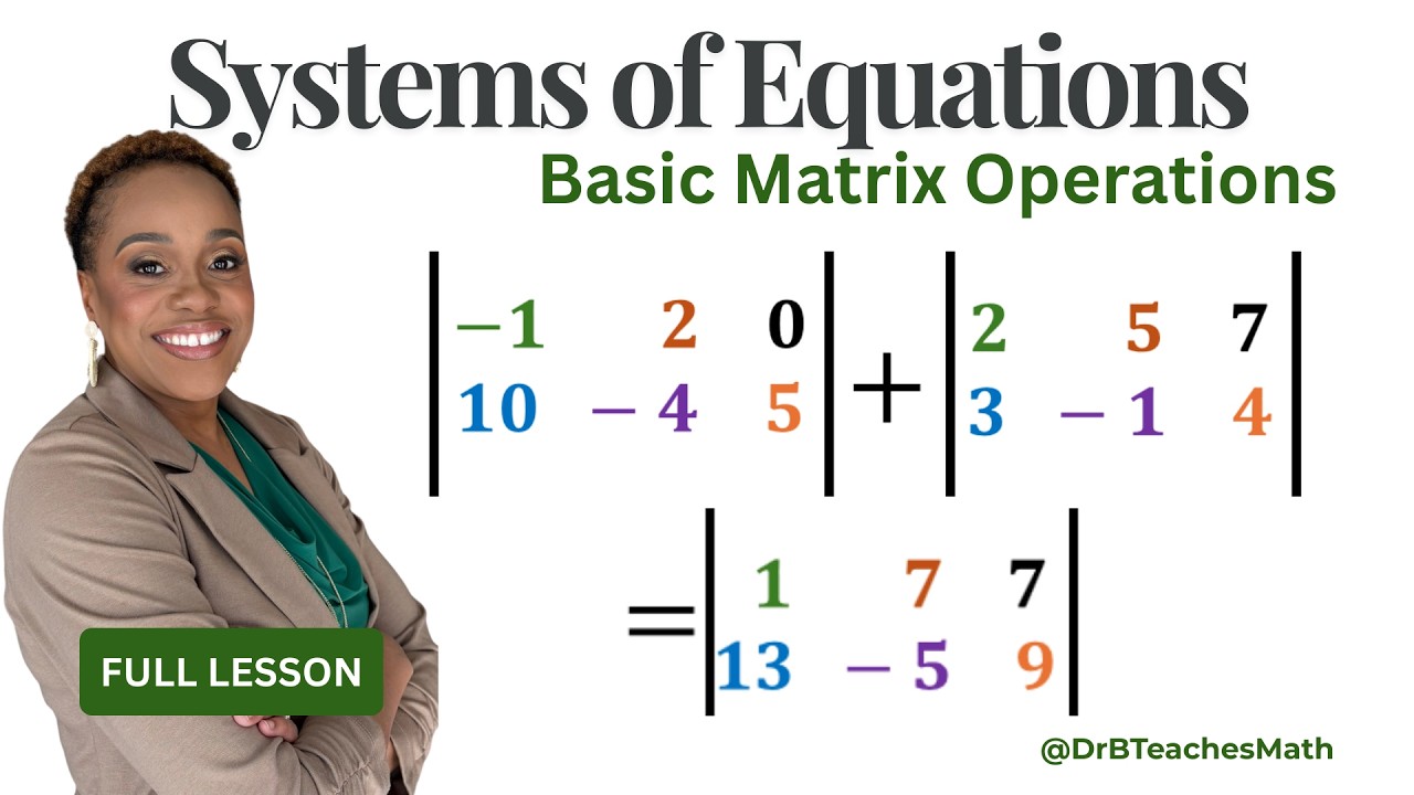 Basic Matrix Operations Explained - YouTube