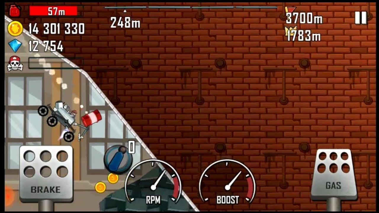 Hill Climb Racing game Hard level game video... - YouTube