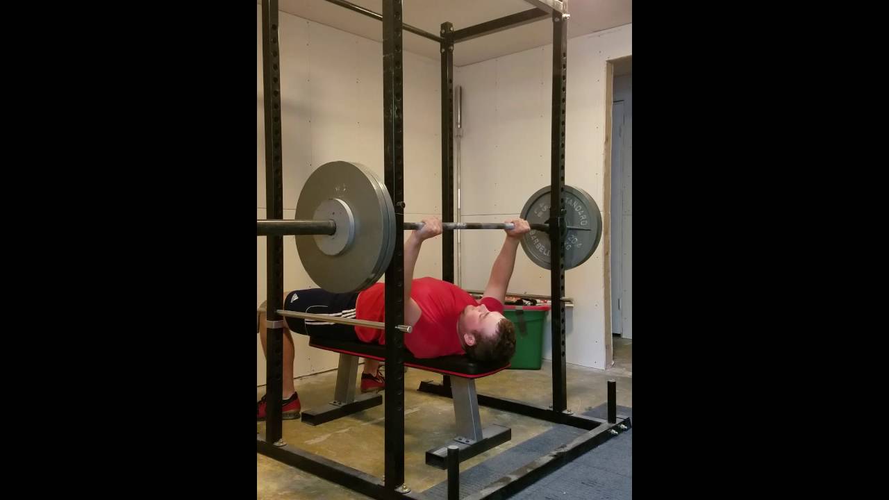 Bench press check 235x5 - YouTube