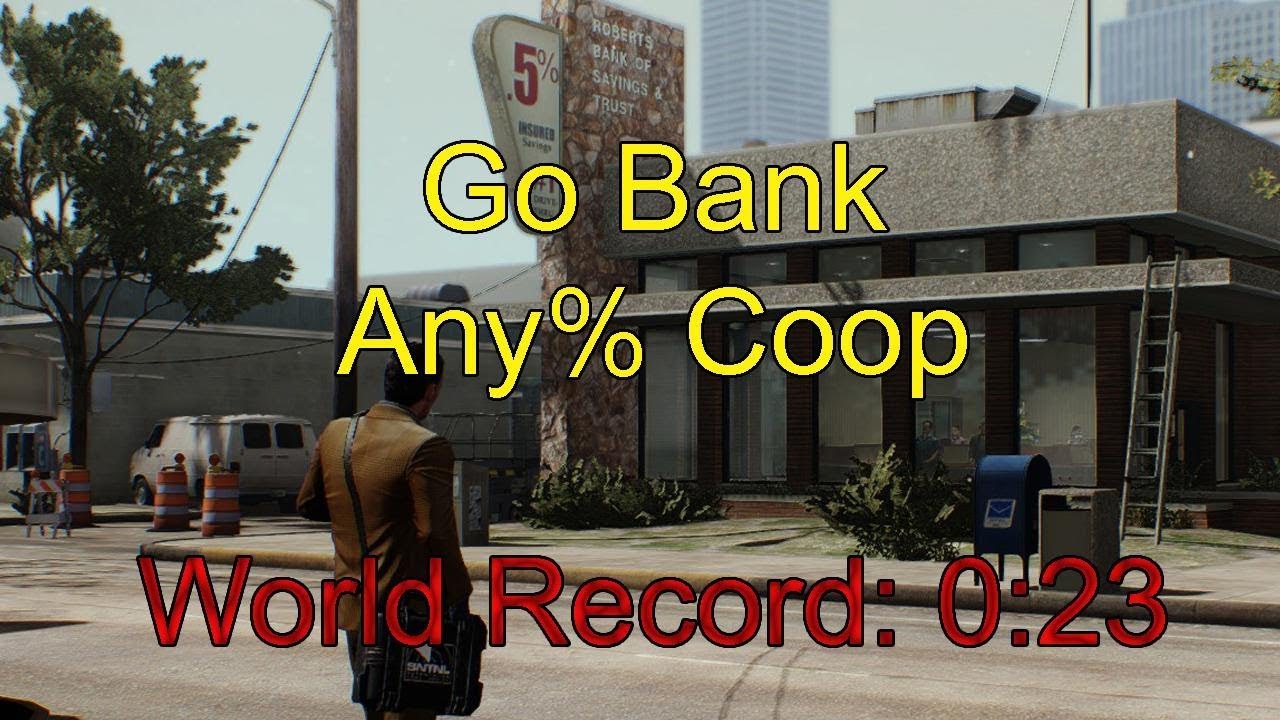 Payday 2 World Record Go Bank Any% Coop (0.23) - YouTube