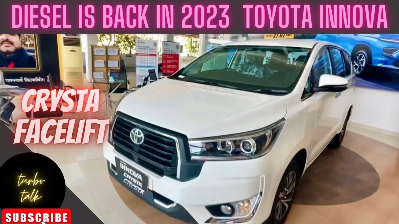 Good news 🥳 Innova diesel ⛽️ is back || Toyota Innova ZX manual 2023 ...