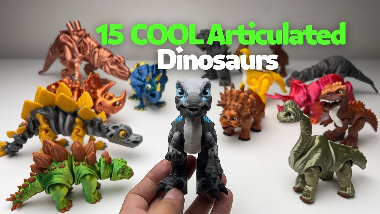 🌟 TOP 15 3D Printing Dinosaurs! 🦖 Epic Flexi and Articulated Models 🌟 ...