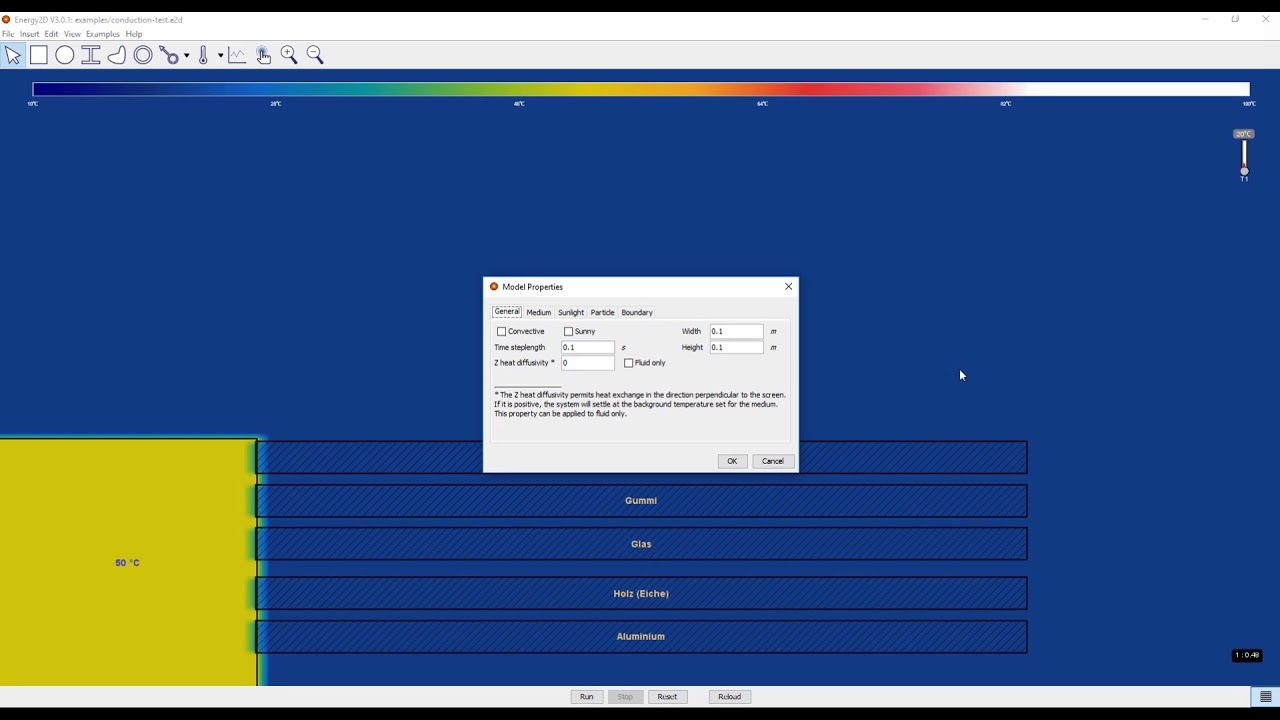 Energy2D - Wärmeleitung - YouTube