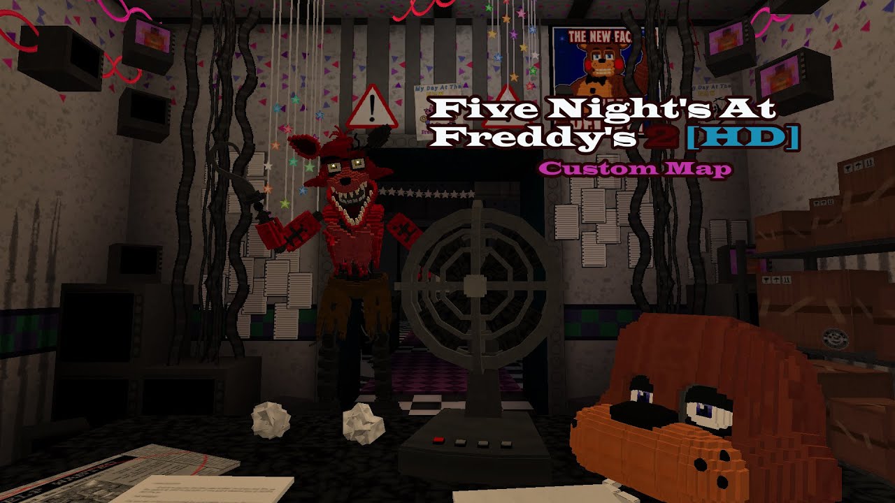Five Night's Freddy's 2 [HD] Custom Map |Map review| - YouTube