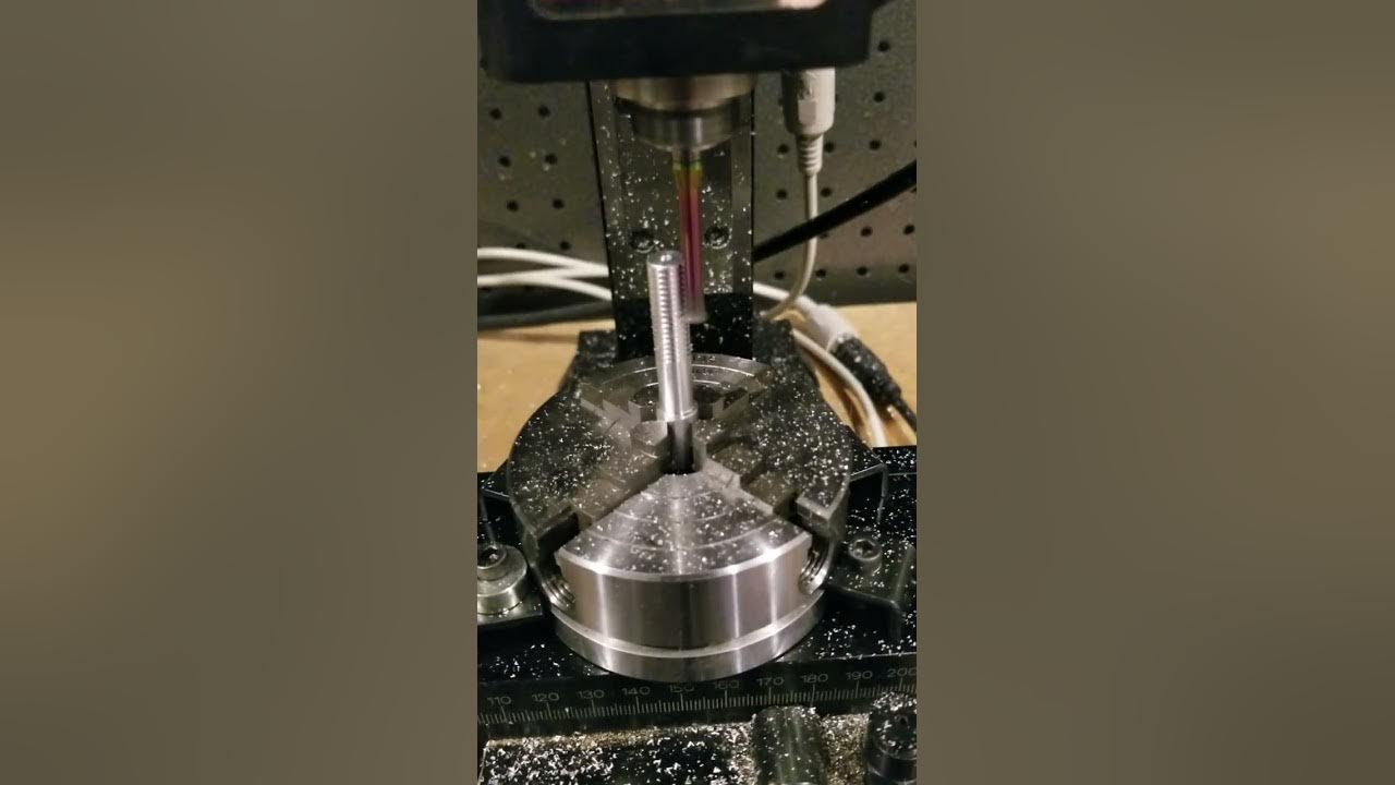 LinuxCNC External Threading Bolt M8 Fusion 360 - YouTube