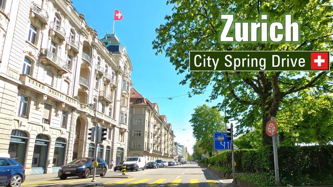 Spring in Zurich | Switzerland 🇨🇭 Ep#3 • Driving in the City [4K] - YouTube