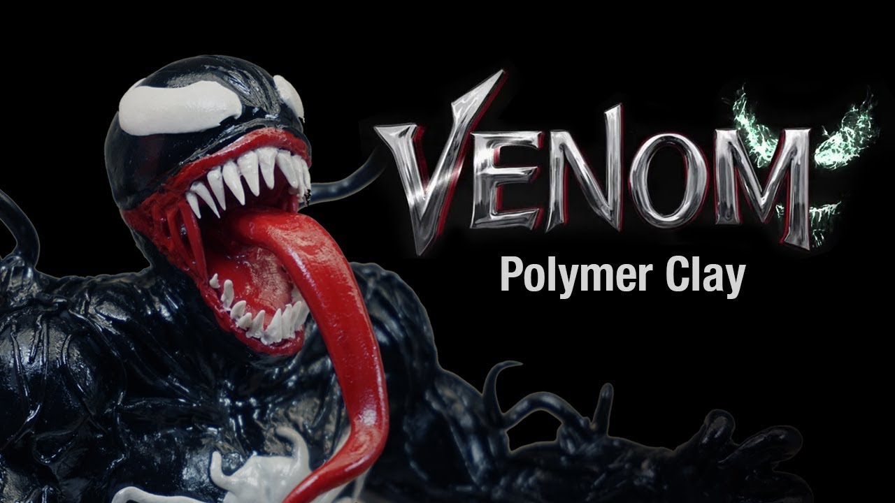 VENOM in POLYMER CLAY - YouTube