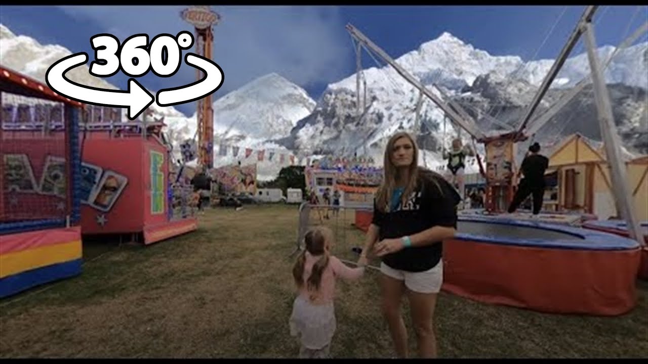 360 VR - Sandall Park Funfair at the Base of Mount Everest - YouTube