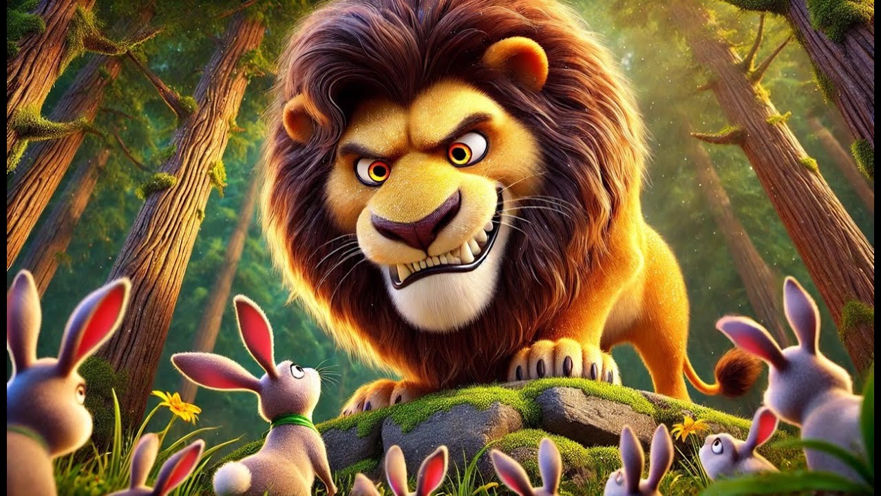 The Foolish Lion and the Clever Rabbit | Stories for Kids ...