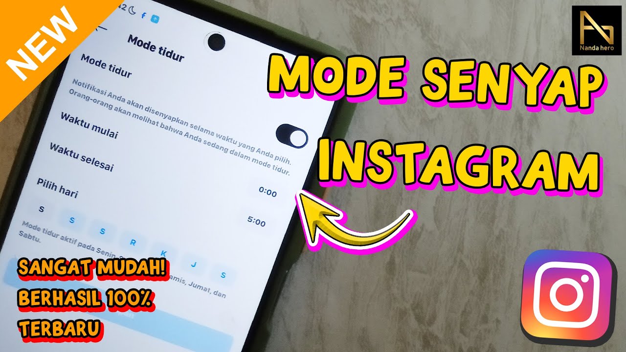 CARA MENGAKTIFKAN MODE SENYAP DI INSTAGRAM (MODE TIDUR IG) - YouTube
