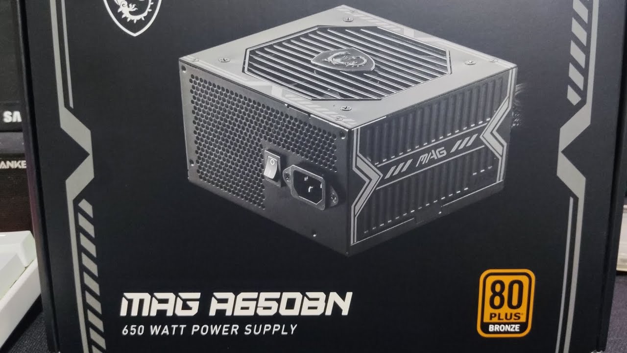 Unboxing Fonte Msi 650w 80 plus Bronze & comparação Corsair Gs700 ...