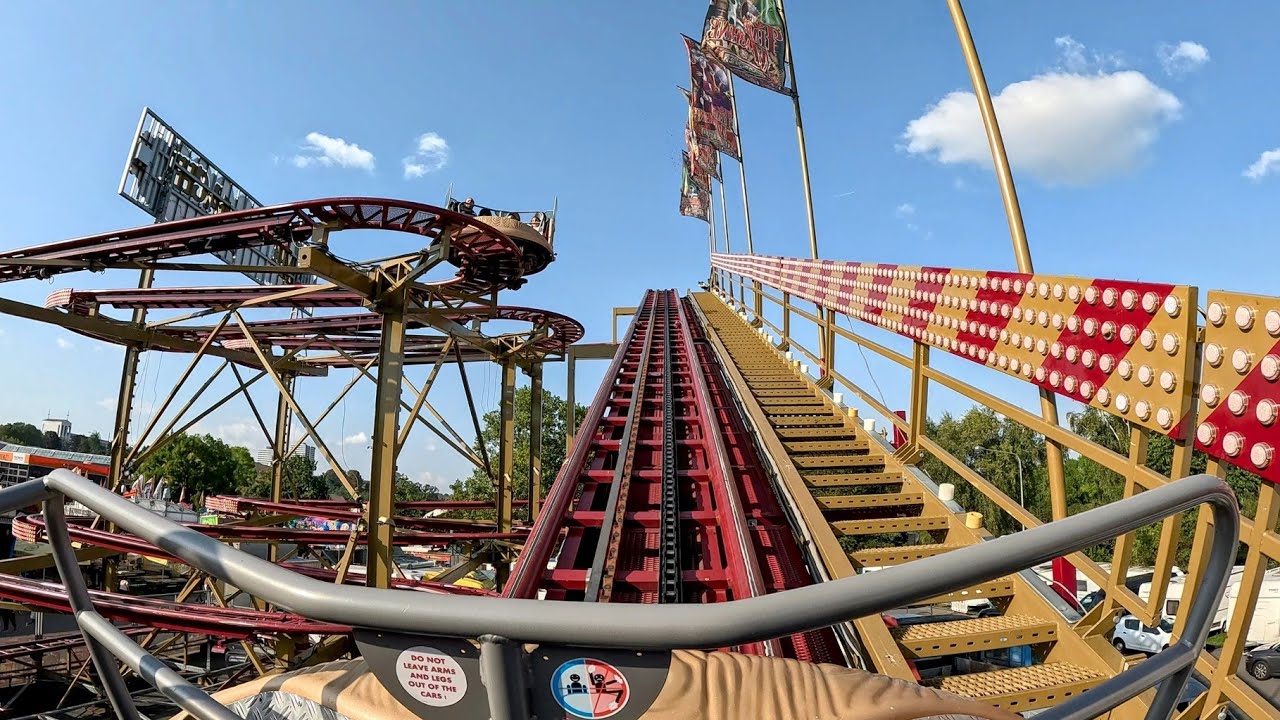 Time Machine the Coaster - Buwalda ( Onride / POV ) [ Herbst-Dippemess Frankfurt am Main 2024 ...