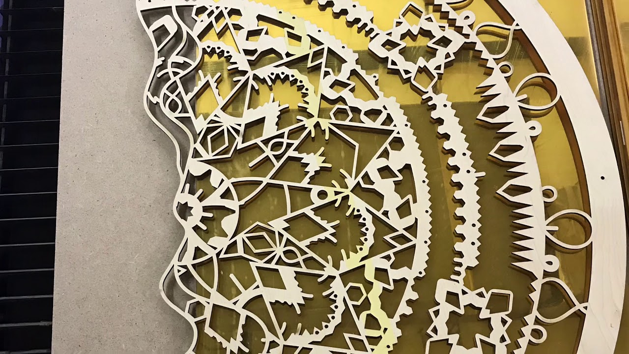 Laser cutting - 2.8 mm veneer mdf - YouTube