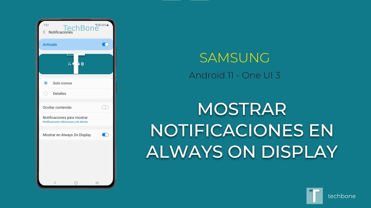 Mostrar notificaciones (AoD) - Samsung [Android 11 - One UI 3] - YouTube