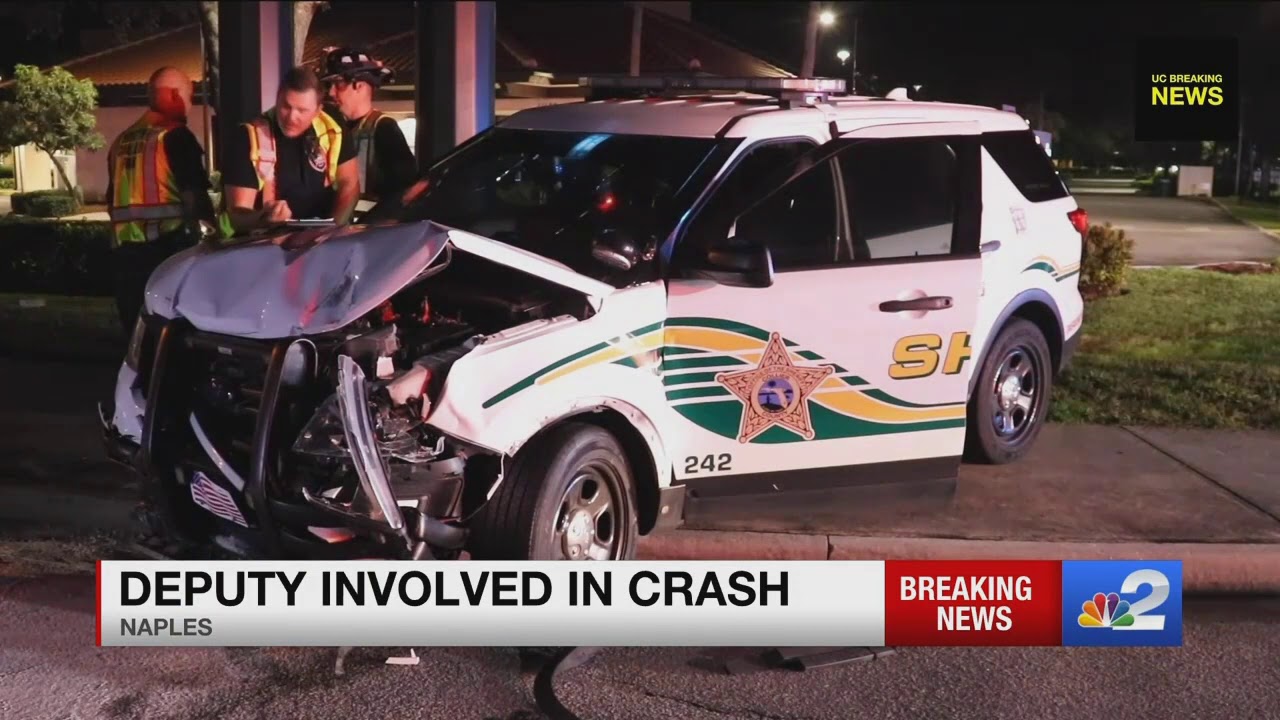 Collier County deputy involved in crash on Immokalee Road - YouTube