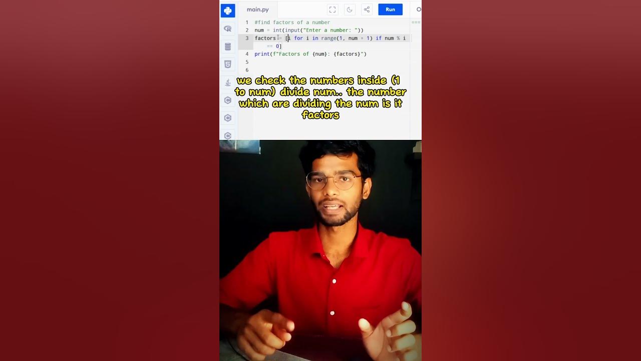 learn factor programming in python100day100program challenge - YouTube