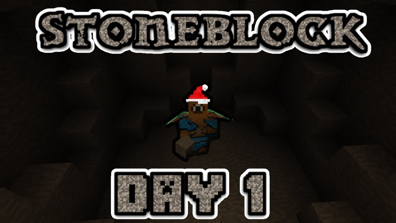 Minecraft Stone Block Day 1- "A New Series" - YouTube
