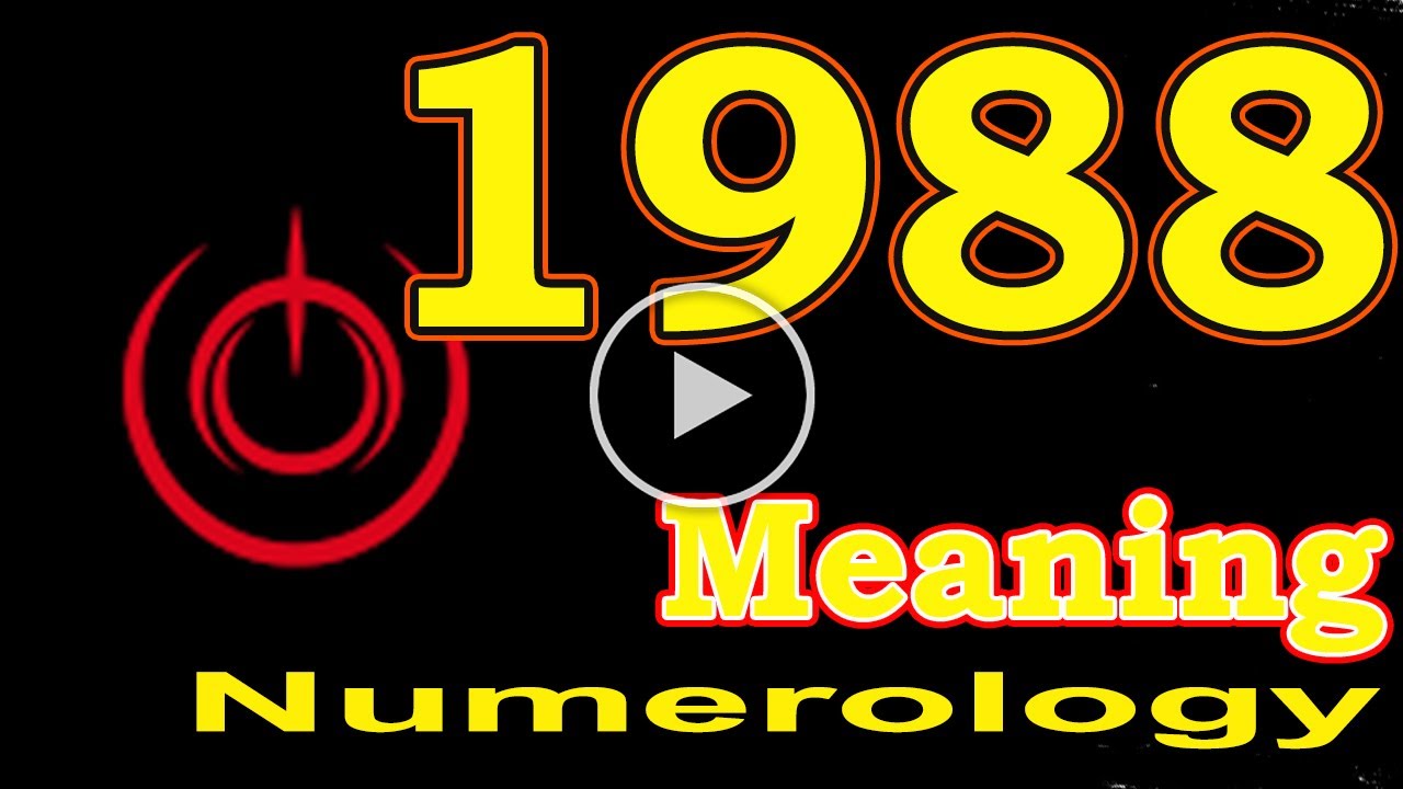 🔴 Angel Number Meanings 1988 Seeing 1988 Numerology Box - YouTube
