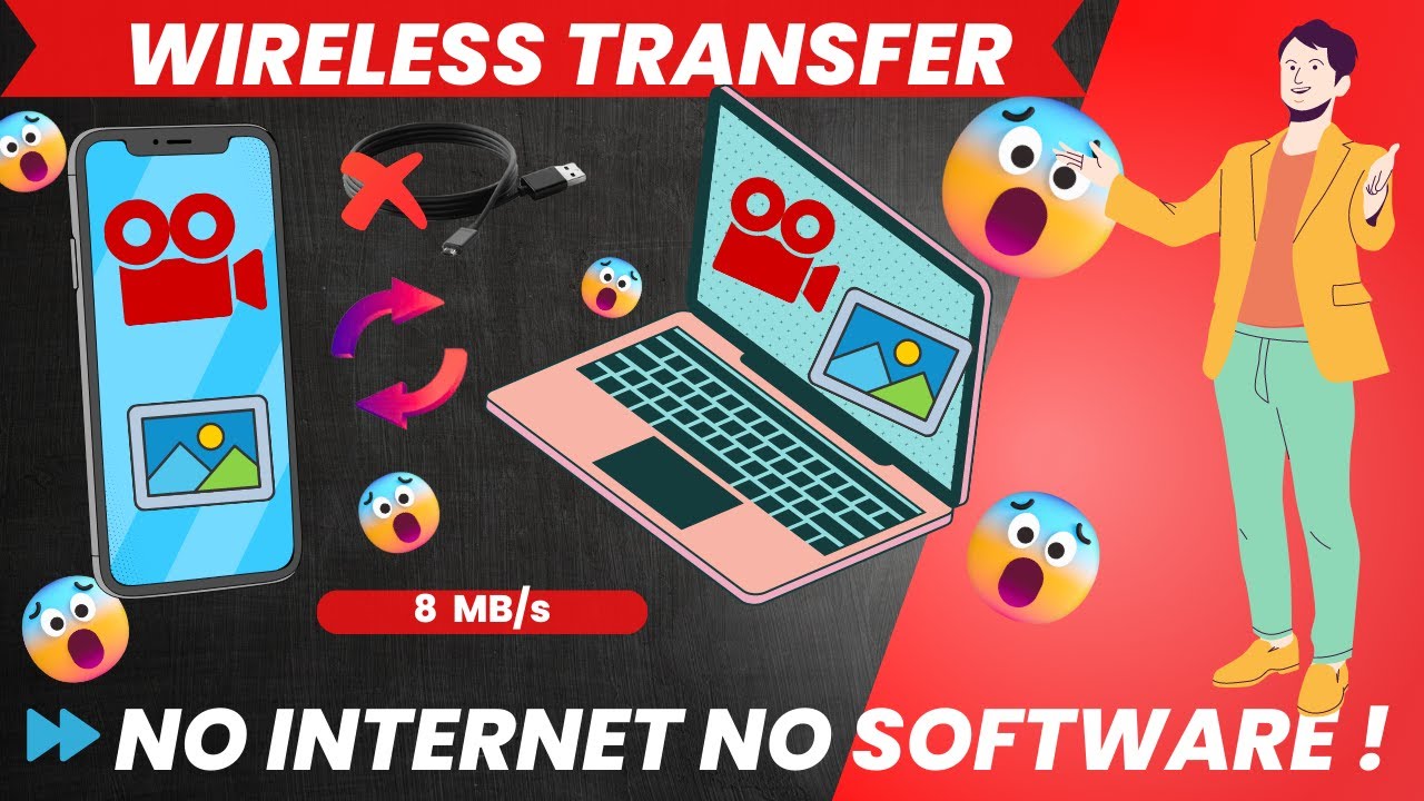 How To Transfer File Between Phone And Computer Wirelessly Youtube