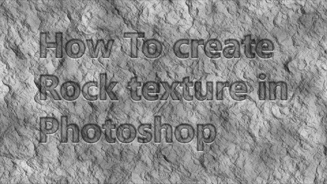 How to create Rock texture in Photoshop CC 2015 - YouTube
