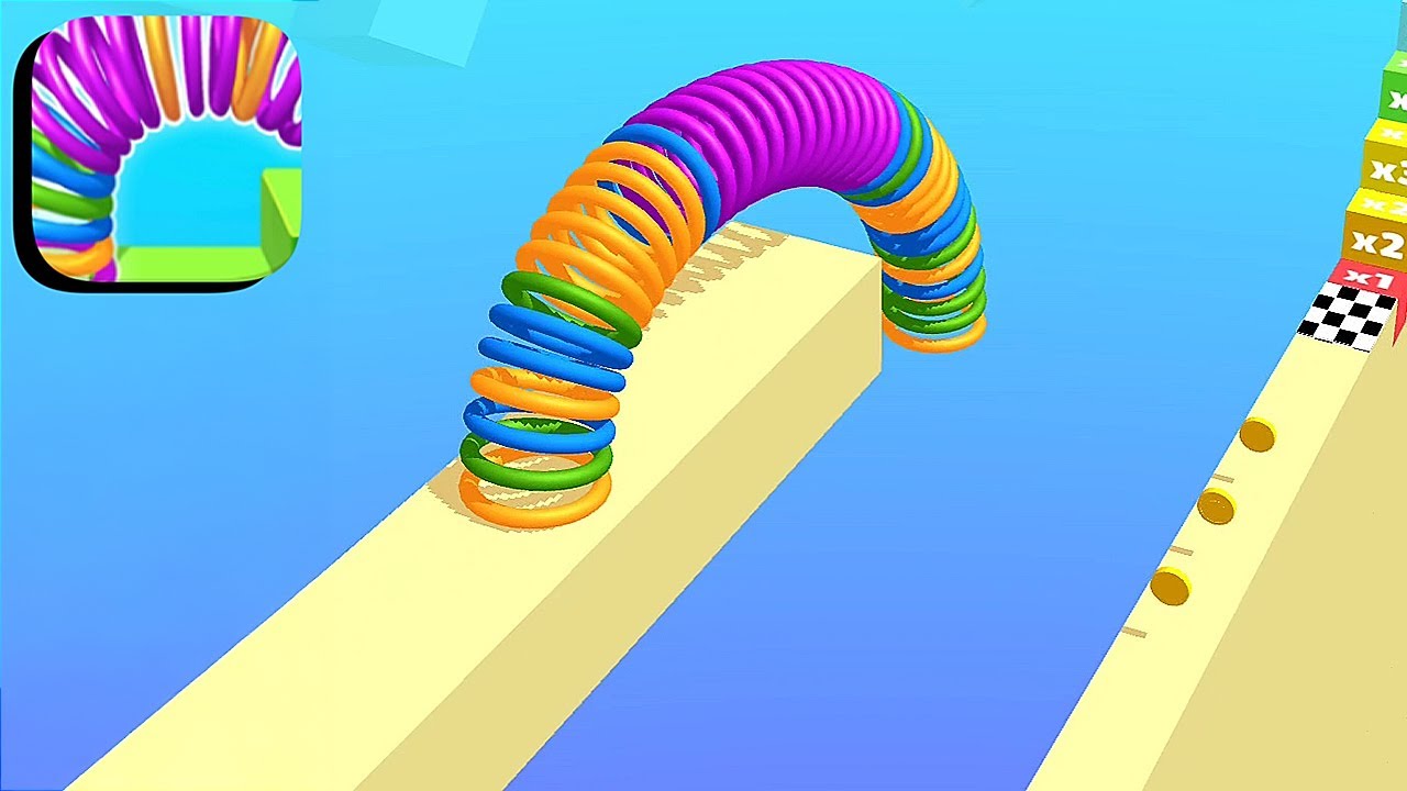 Slinky Run - All Levels Gameplay Android,ios (Part 16) - YouTube