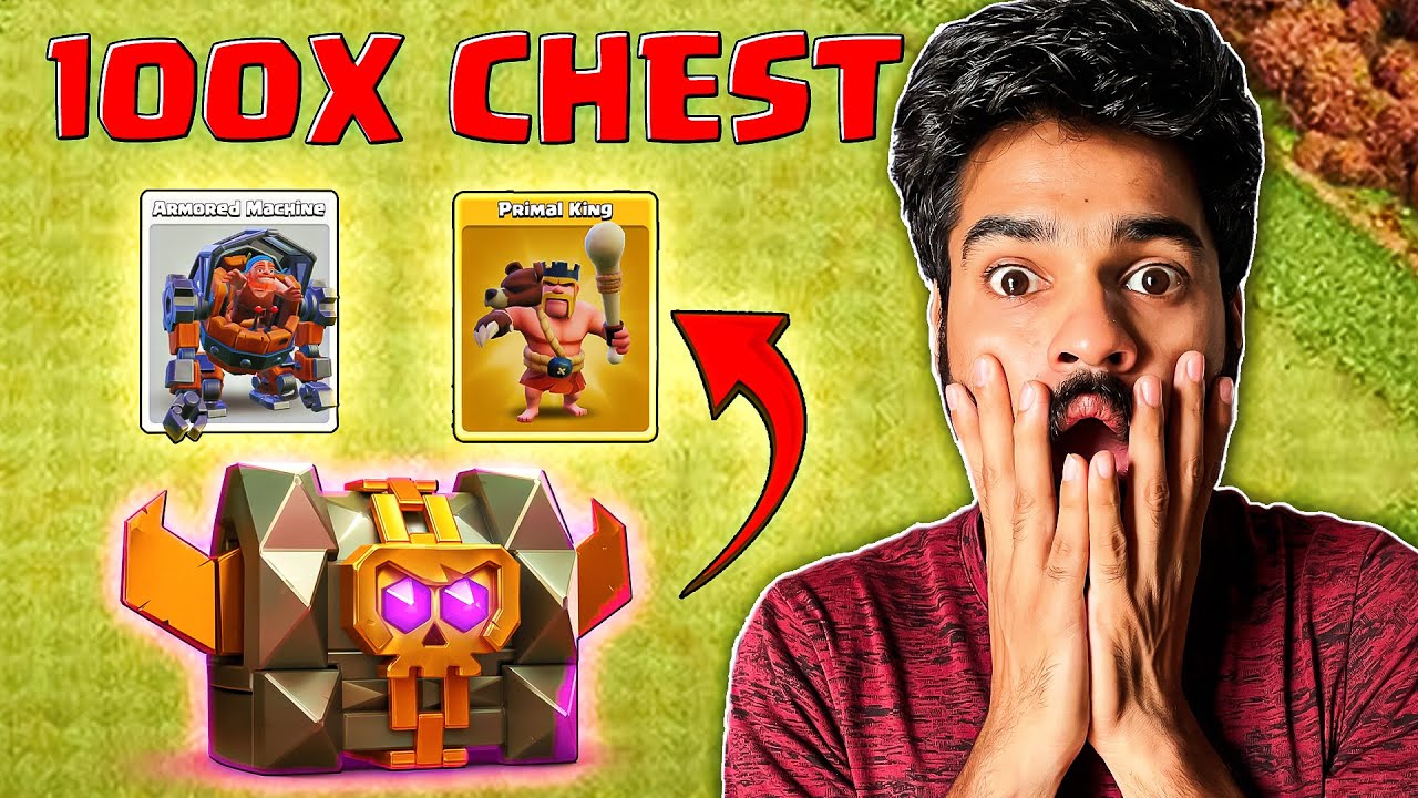 100 CHESTS OPENING IN CLASH OF CLANS 😱 Got Legendry Skins? COC chest ...