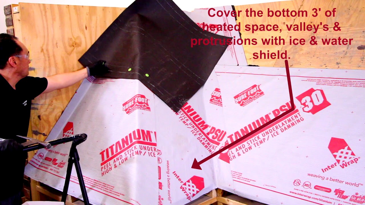 NSA Overlap Method Valley Underlayment - YouTube