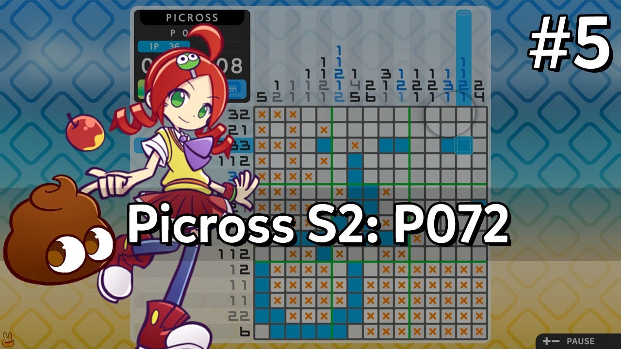『S2 Plays』 Picross S2: Puzzle 072 - YouTube