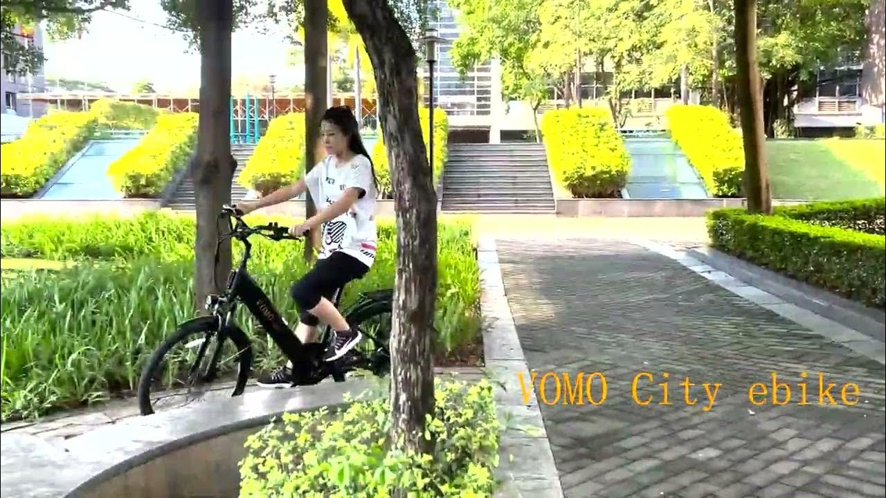 CS20 VOMO CS20 ebike City Lady bike - YouTube
