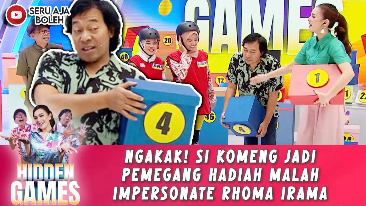 NGAKAK! SI KOMENG JADI PEMEGANG HADIAH MALAH IMPERSONATE RHOMA IRAMA - HIDDEN GAMES - YouTube