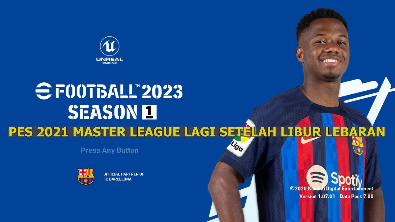 PES 2021 SEASON UPDATE 2023, PLAYING MASTER LEAGUE TEAM LIVERPOOL - YouTube