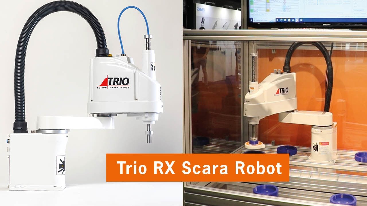 Trio Motion Technology Trio RX Scara Robot - YouTube