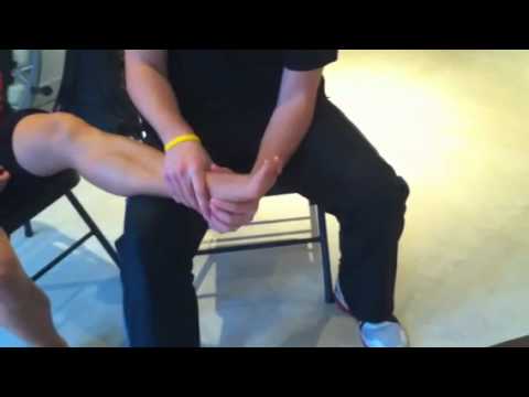 Hands on sub talar mob front foot and back foot - YouTube