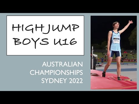 Australian Championships. High Jump. Boys U16. Highlights - YouTube