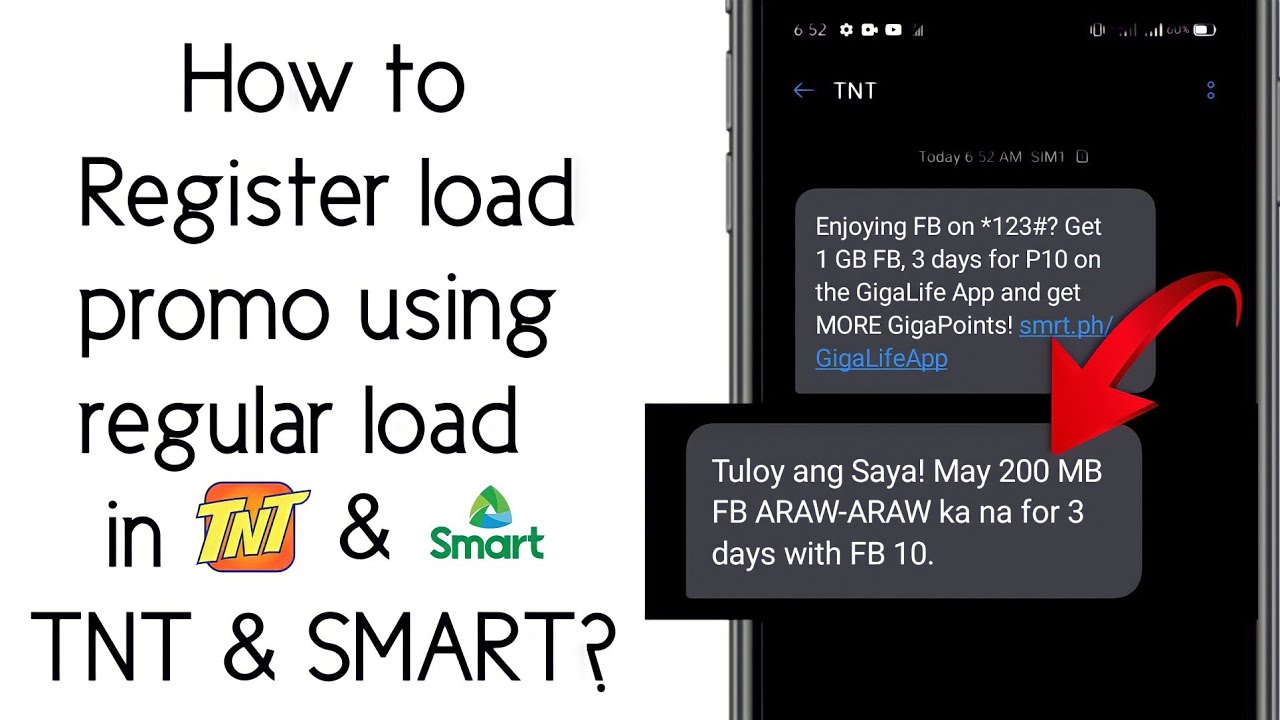 HOW TO REGISTER LOAD PROMO USING OUR REGULAR LOAD IN TNT AND SMART ...