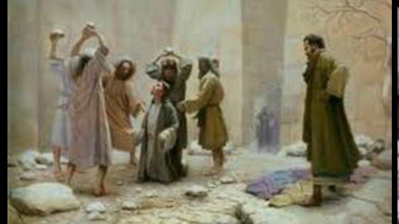De steniging van Stefanus. Handelingen. 7:54-60; 8:1. - YouTube